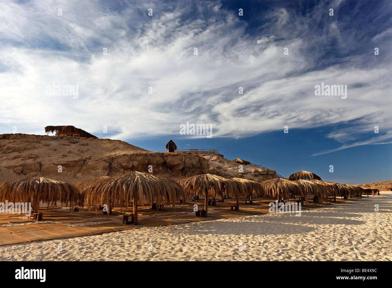 Uearasols at beach, Mahmya, beach, Giftun Island, Hurghada, Egypt ...