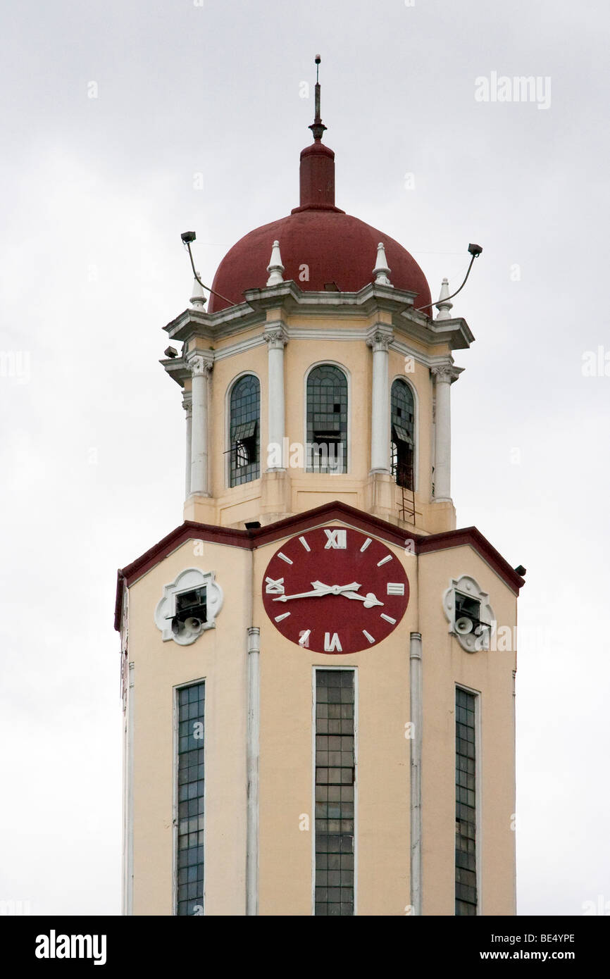 The clock tower of the Manila City Hall, a well known landmark Stock ...