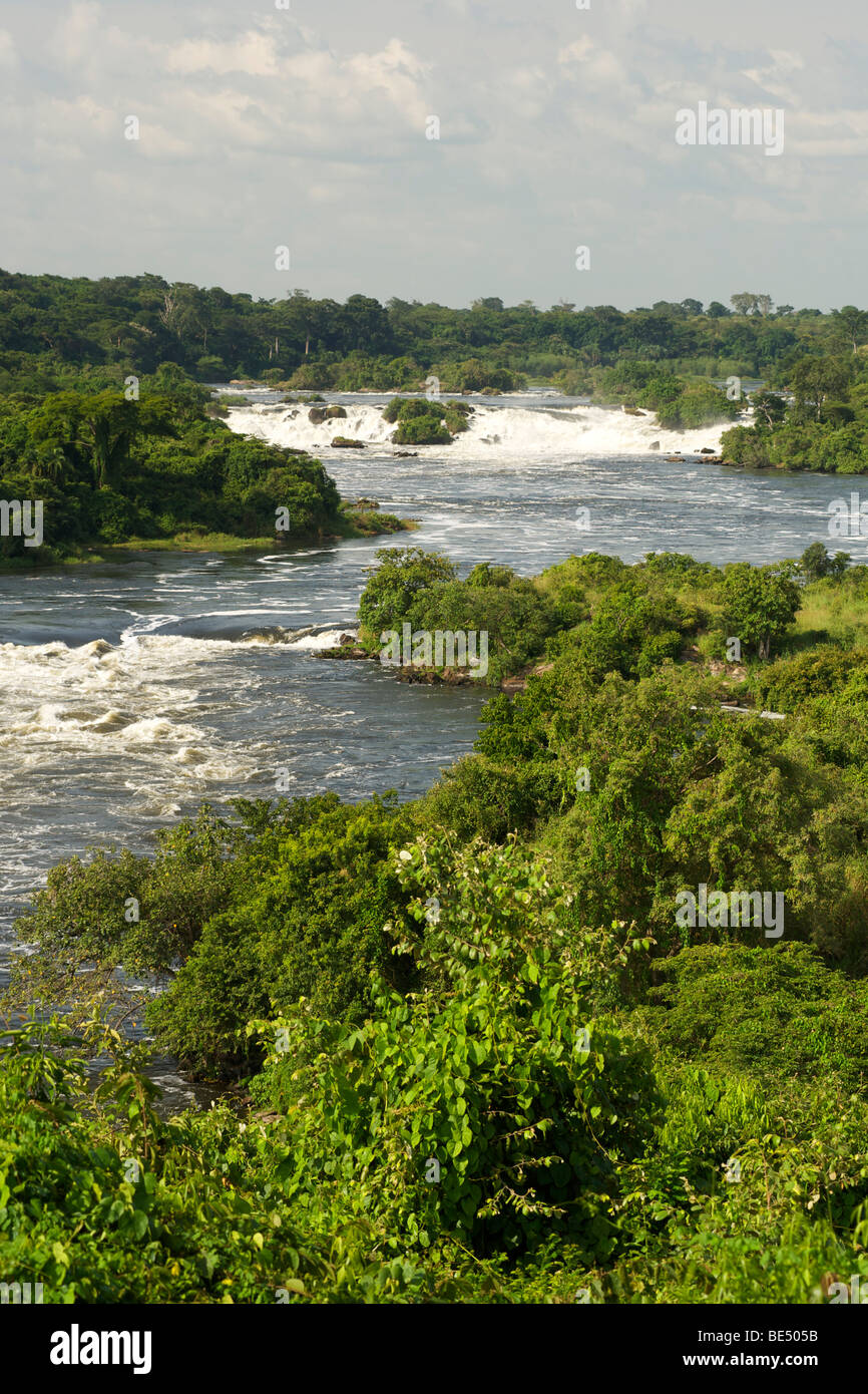 View of the Karuma Falls on the Victoria Nile River in Uganda Stock ...