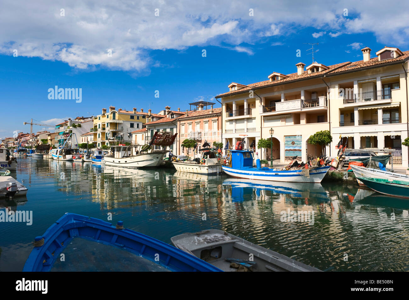 Fishing port of Porto Canale in Grado, Friuli, Italy, Europe Stock ...