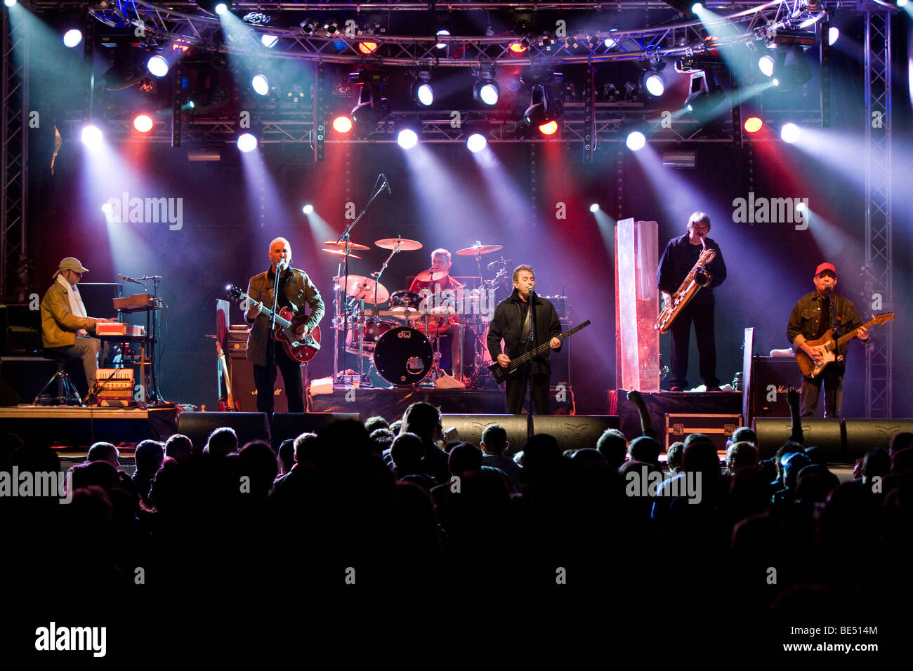 The German band Spider Murphy Gang live at the Openquer festival in ...