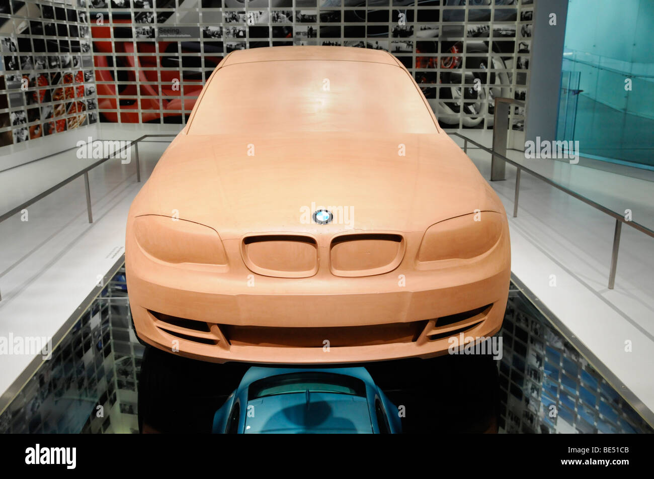 Design studio, clay model of the top model 1 Series Coupe, BMW Museum ...