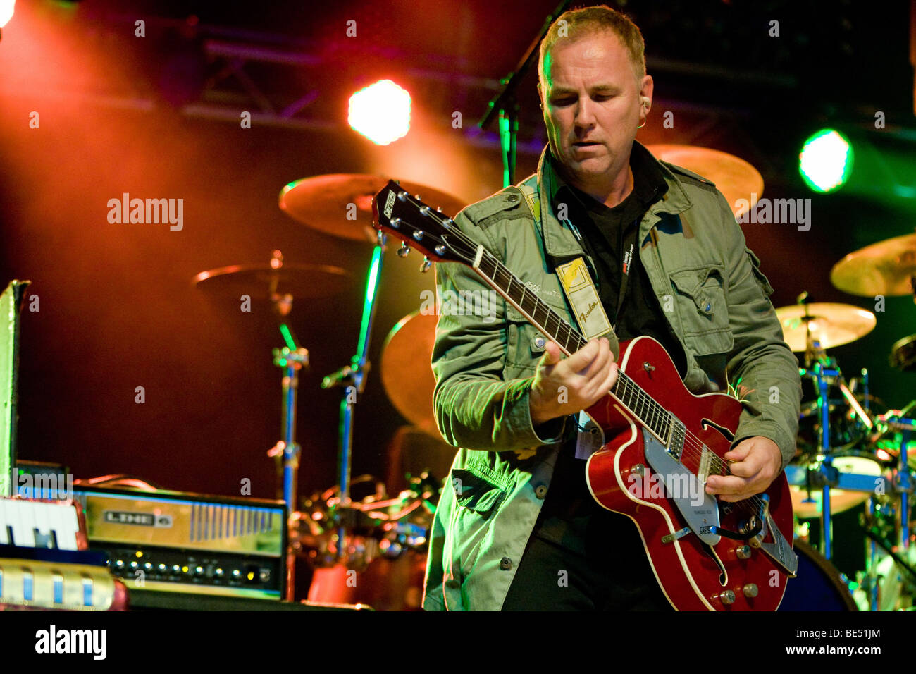 Willie Duncan, guitarist of the German band Spider Murphy Gang live at ...