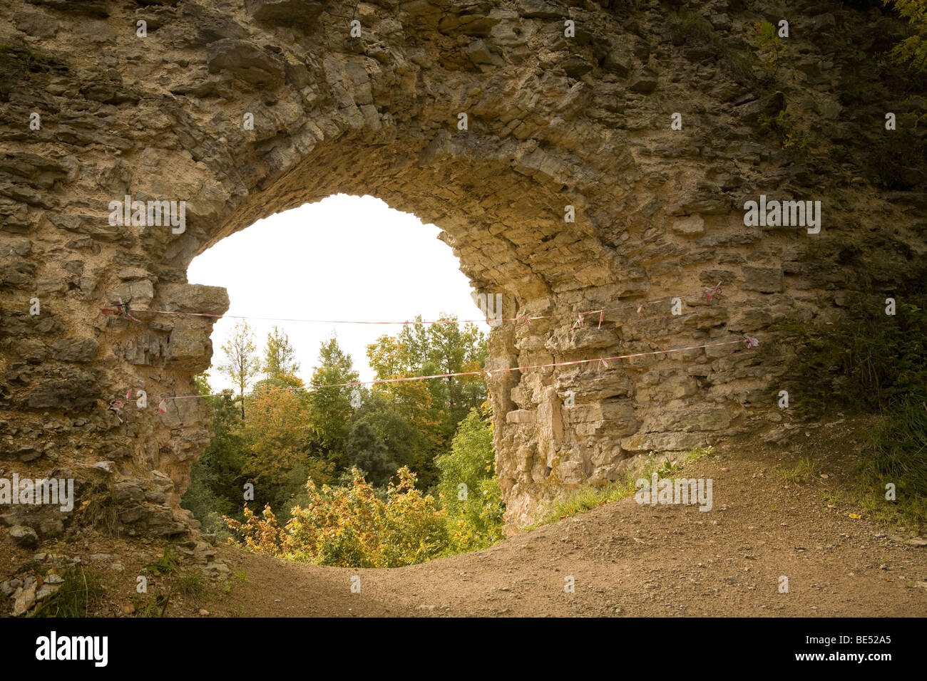 view from medieval fortress' window Stock Photo - Alamy