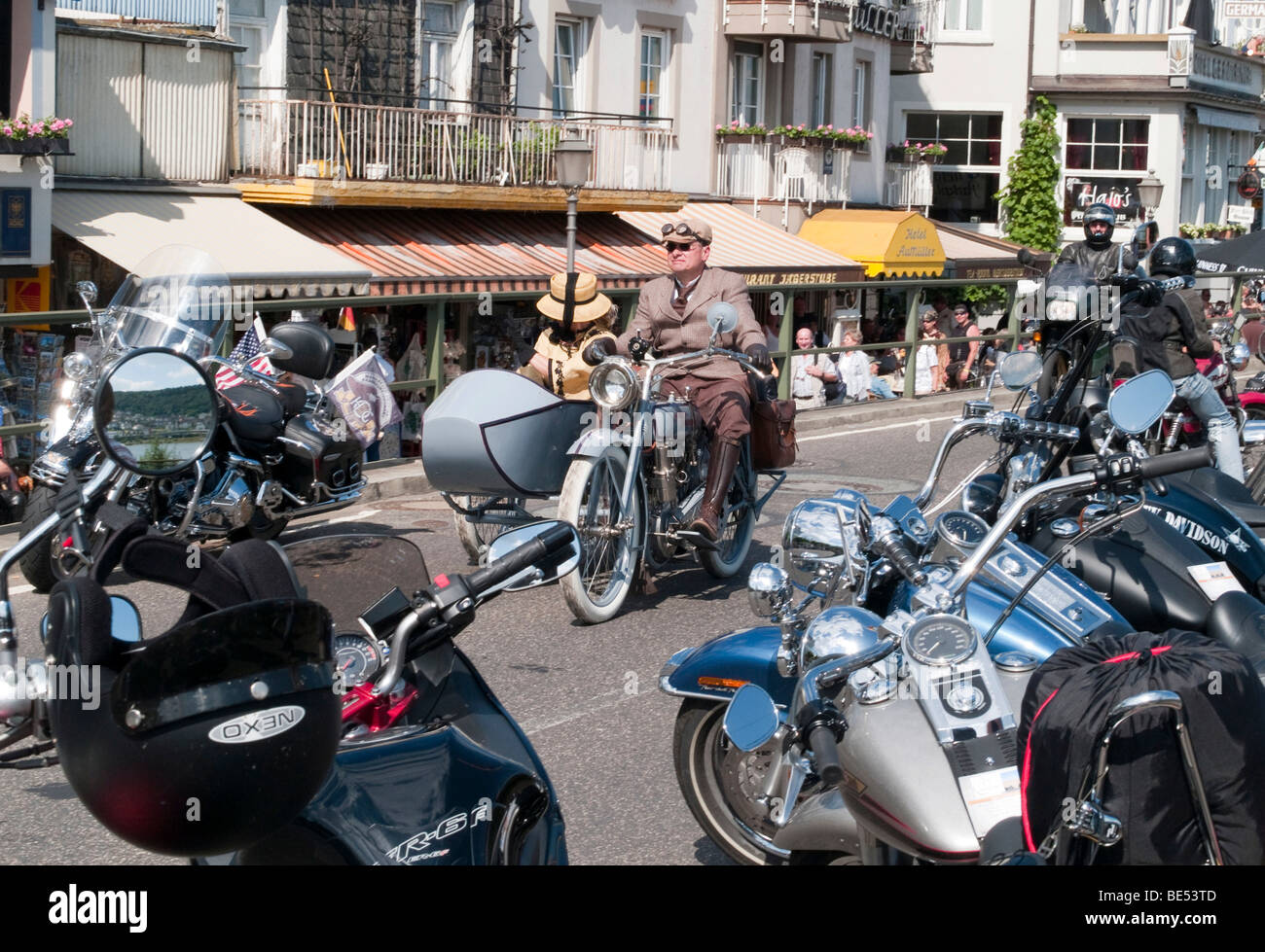 Harley Davidson event, Ruedesheim, Hesse, Germany, Europe Stock Photo ...