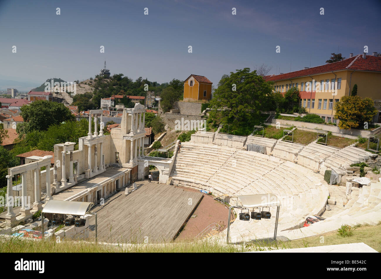 Roman amphitheatre plovdiv hi-res stock photography and images - Alamy