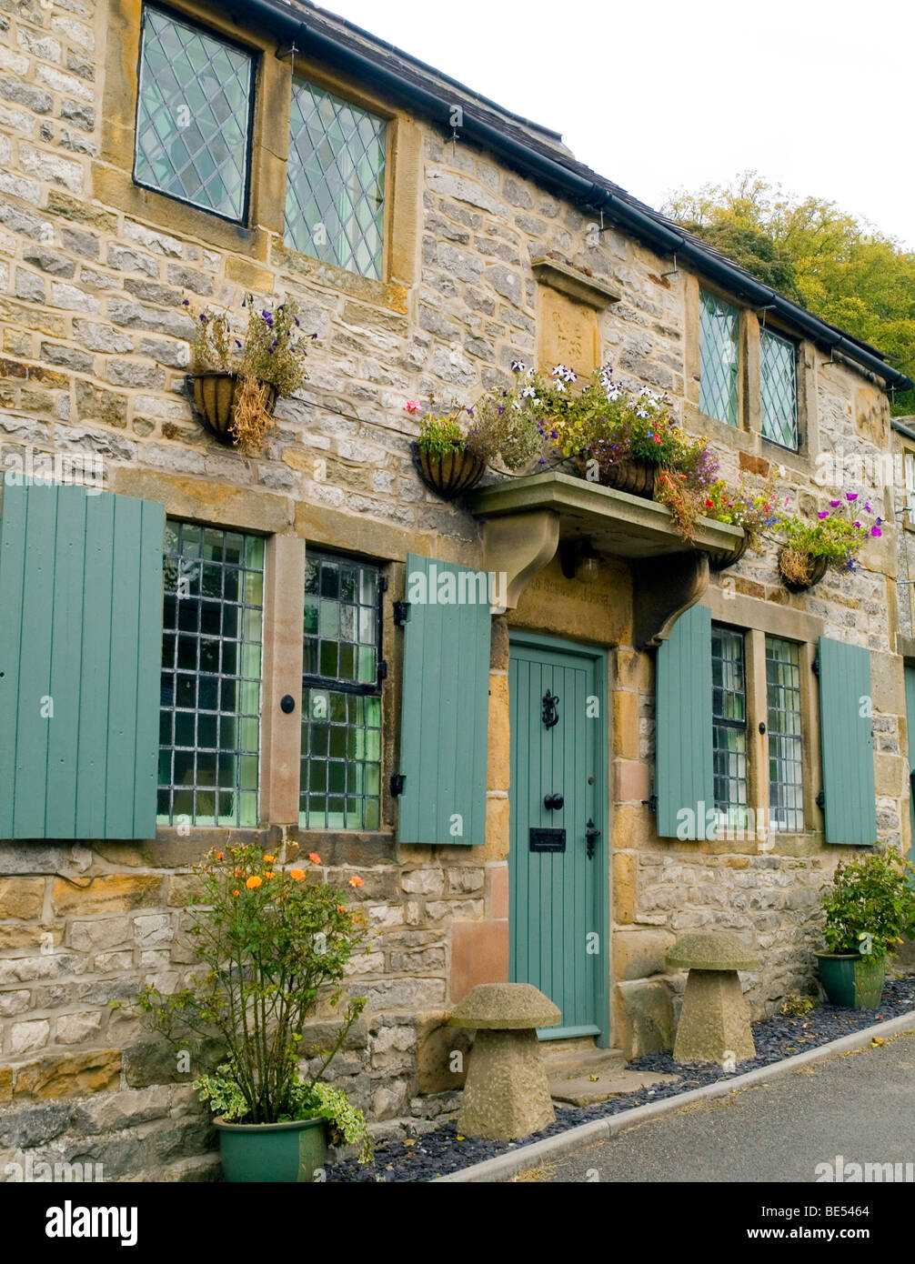 A cottage in Hartington Village, the Peak District Derbyshire England ...