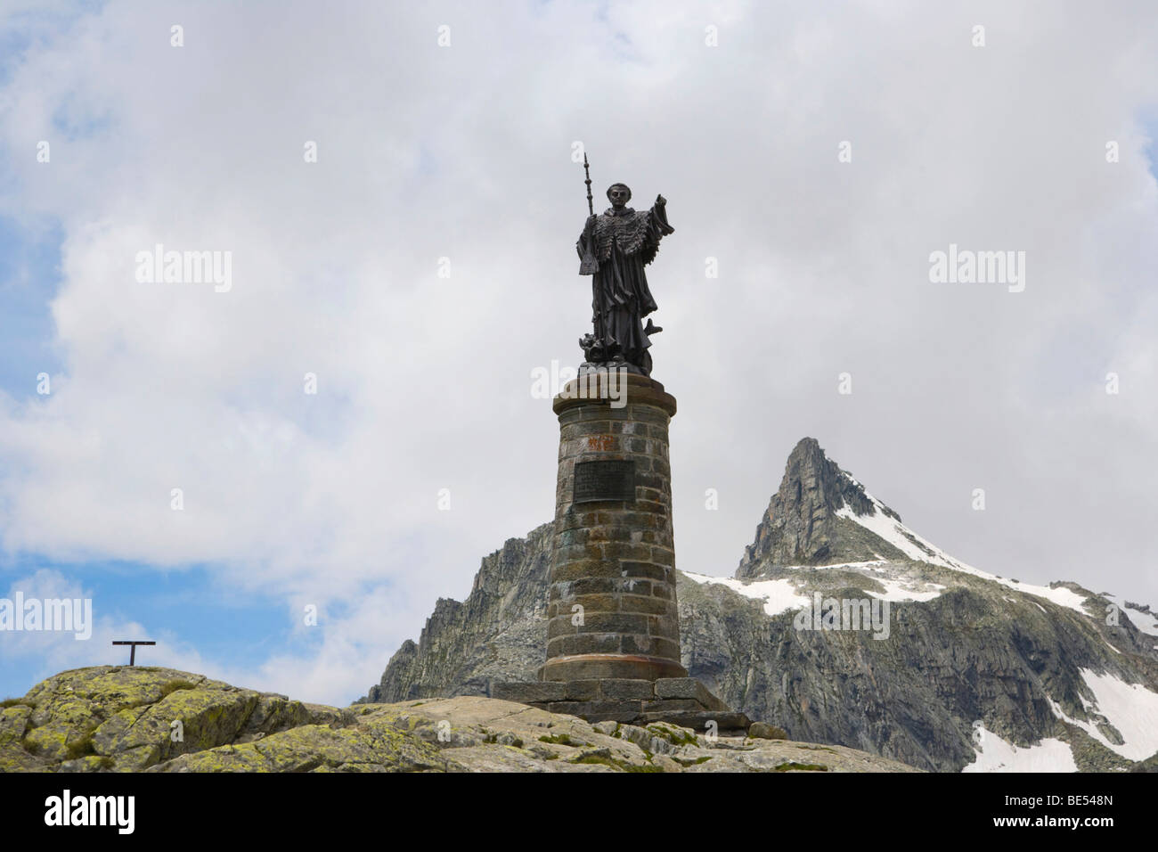 Statue of Saint Bernard, Grand Saint-Bernard, Great St Bernard Pass ...