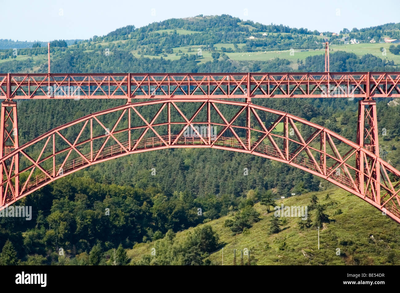 Garabit Viaduct near Ruynes-en-Margeride, Cantal, France Stock Photo ...