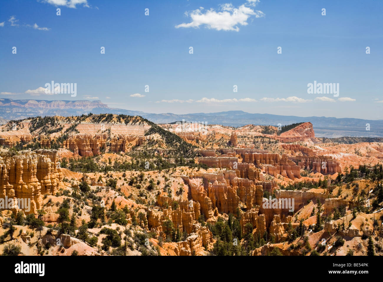 The Hoodoo rock formations as seen from Bryce Point in Bryce Canyon ...