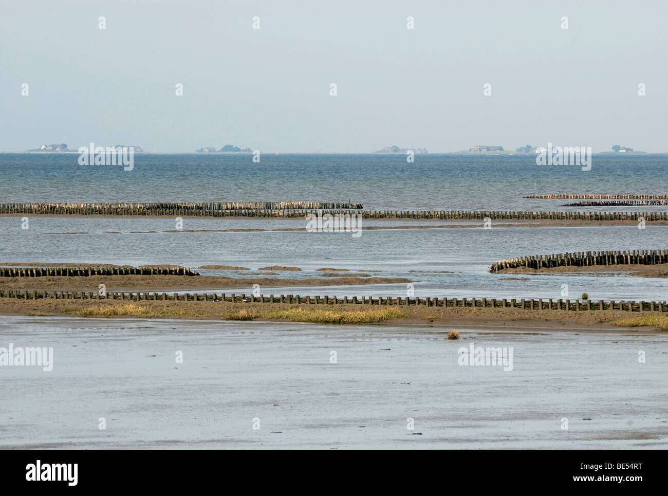 Halligen german islands on the wadden sea coast hi-res stock ...