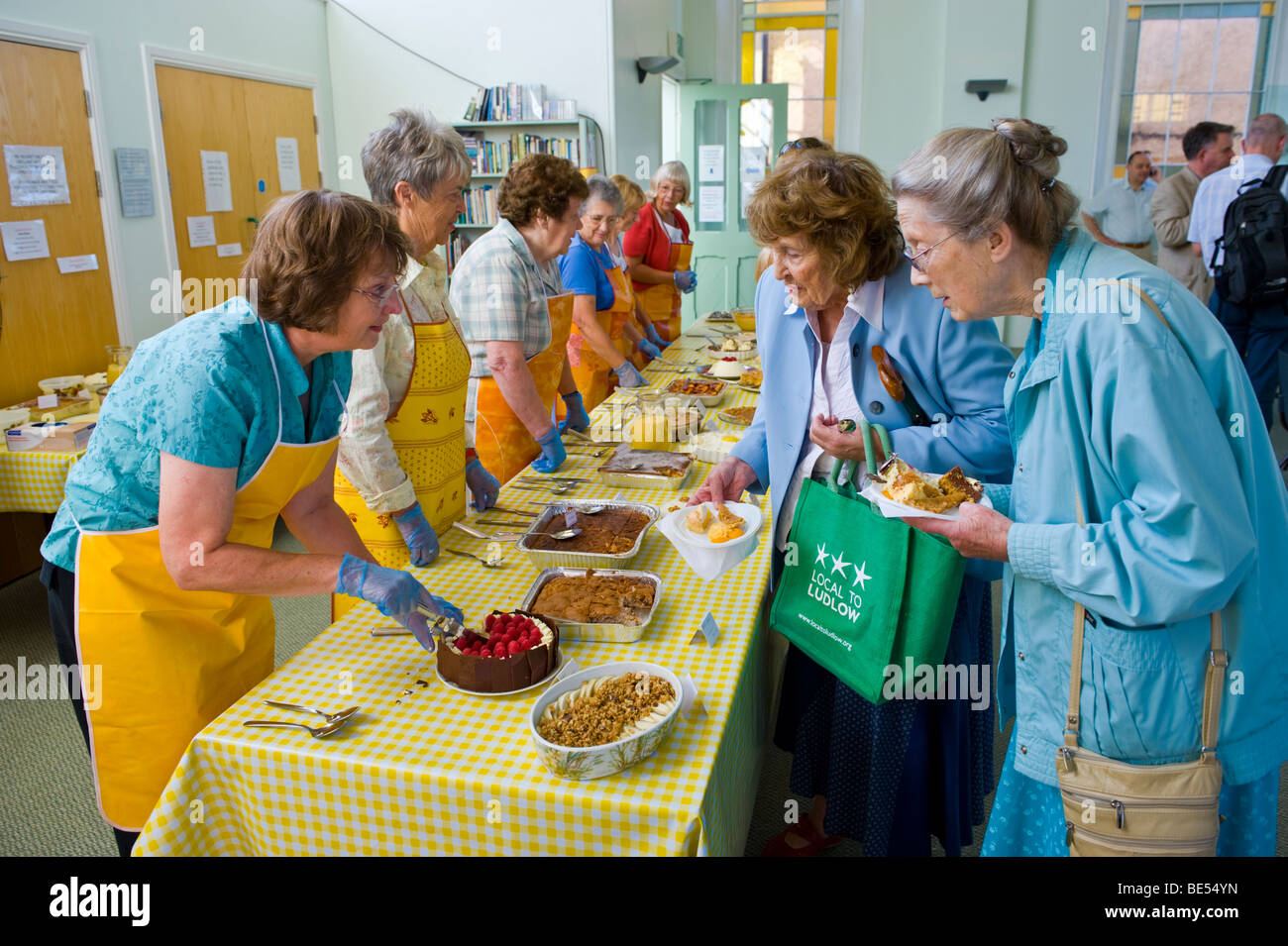 Pudding tasting at Ludlow Methodist Church during Ludlow Food Festival ...