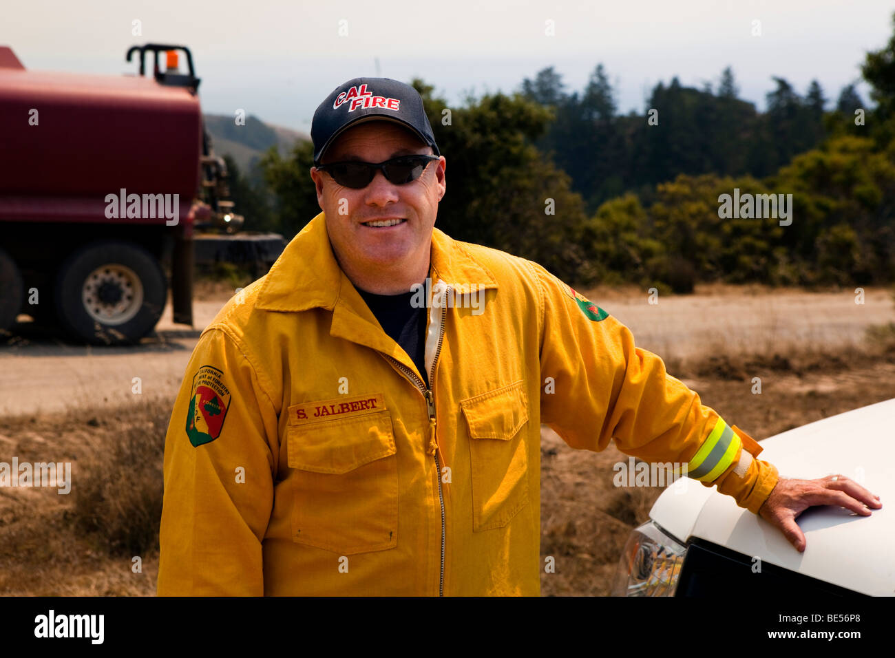 Wildland firefighters at California Lockheed wildfire in Santa Cruz ...