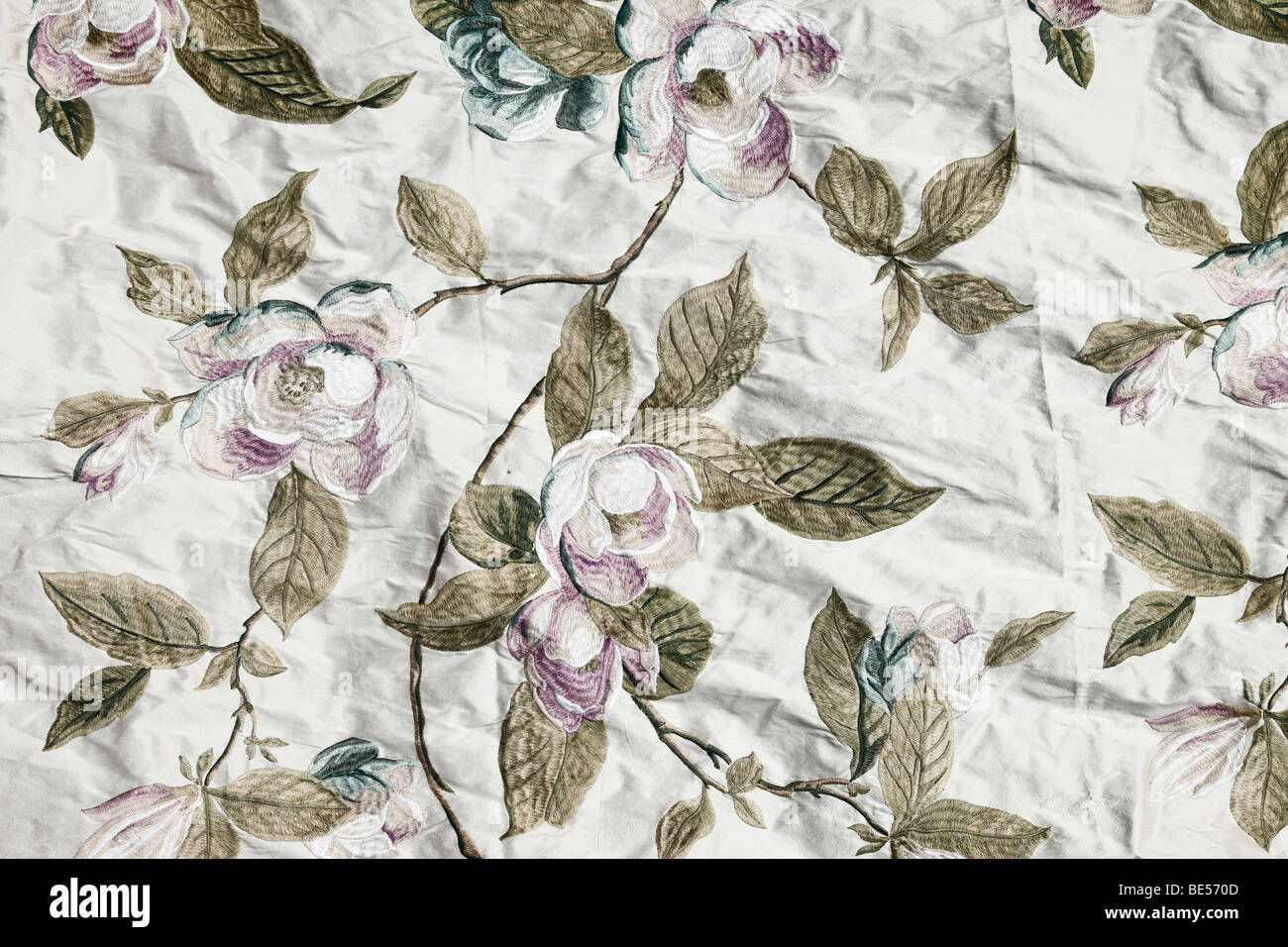Fabric with floral pattern Stock Photo - Alamy