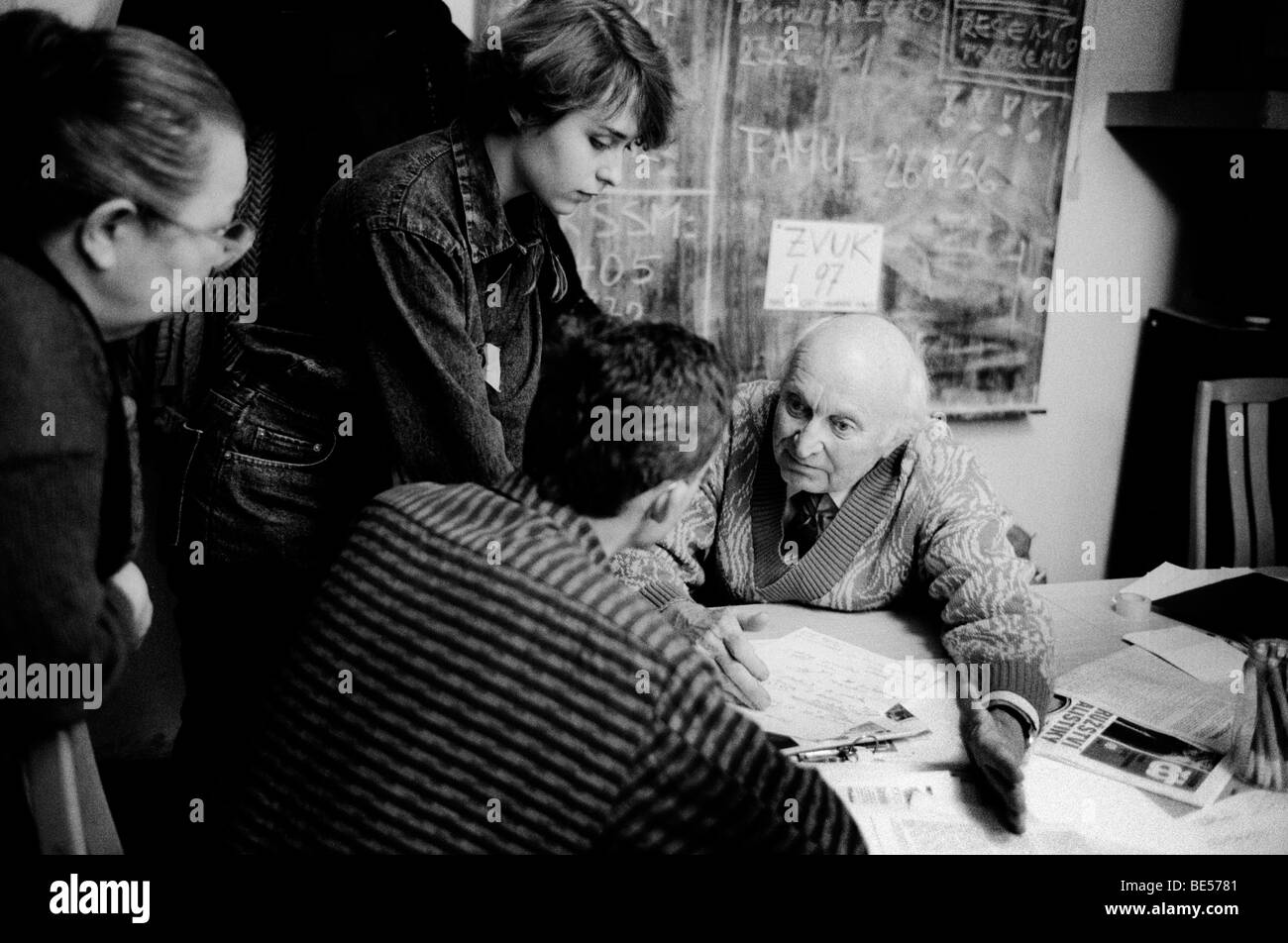 The Velvet Revolution. Prague Stock Photo - Alamy
