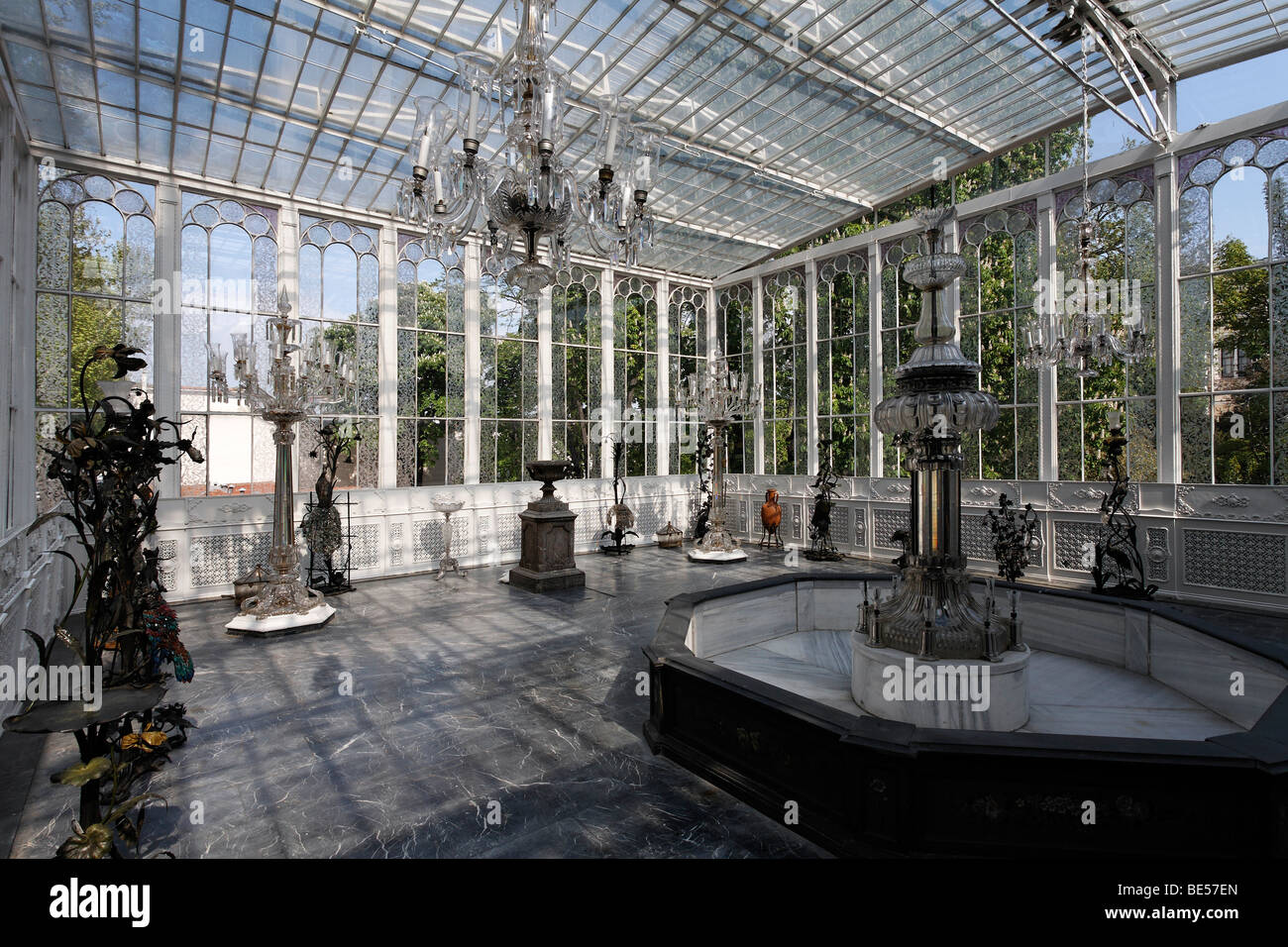Crystal palace from the 19th Century, Dolmabahce Palace, Besiktas ...