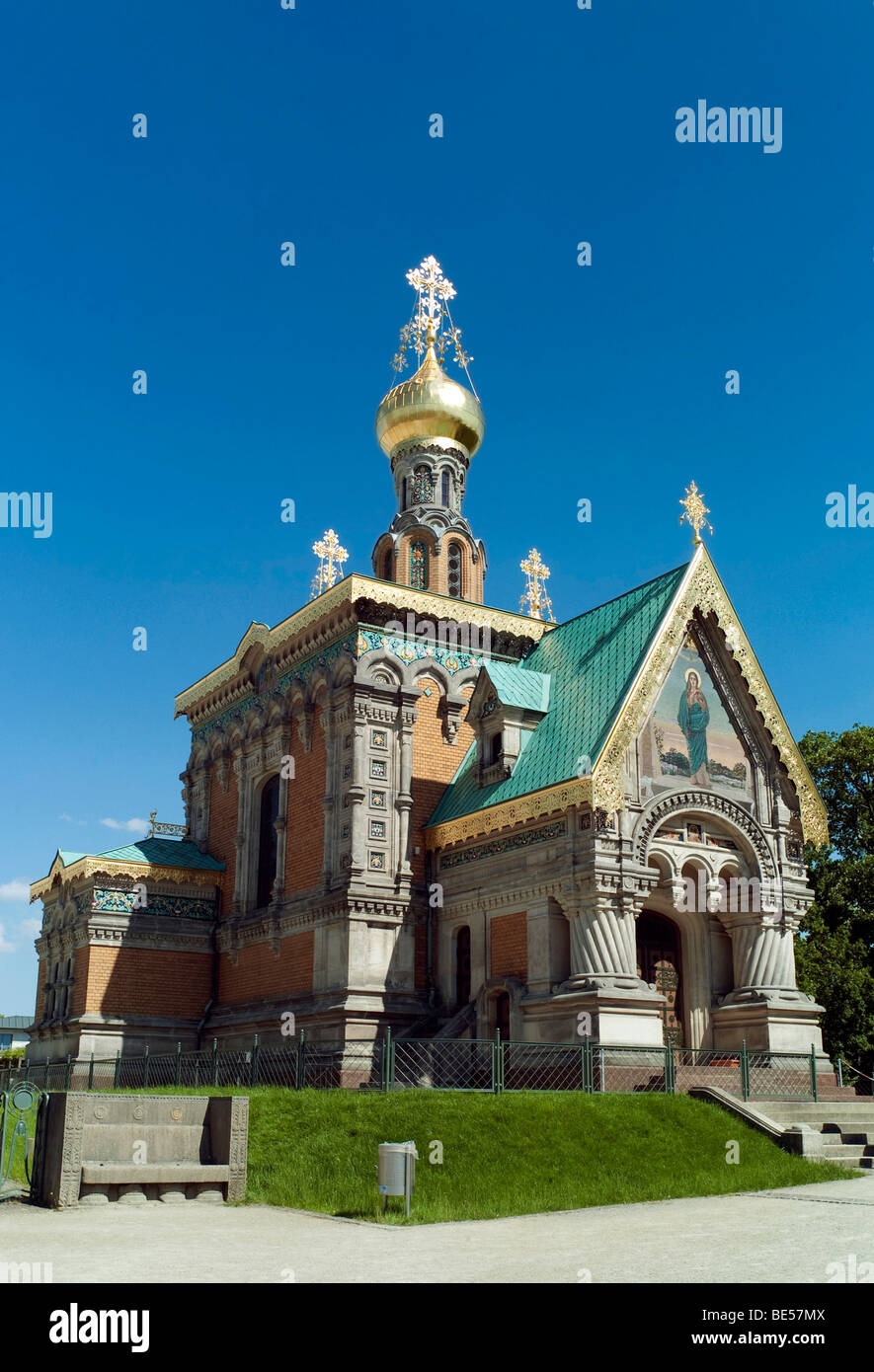 Russian chapel in the style of a Russian church of the 16th Century ...