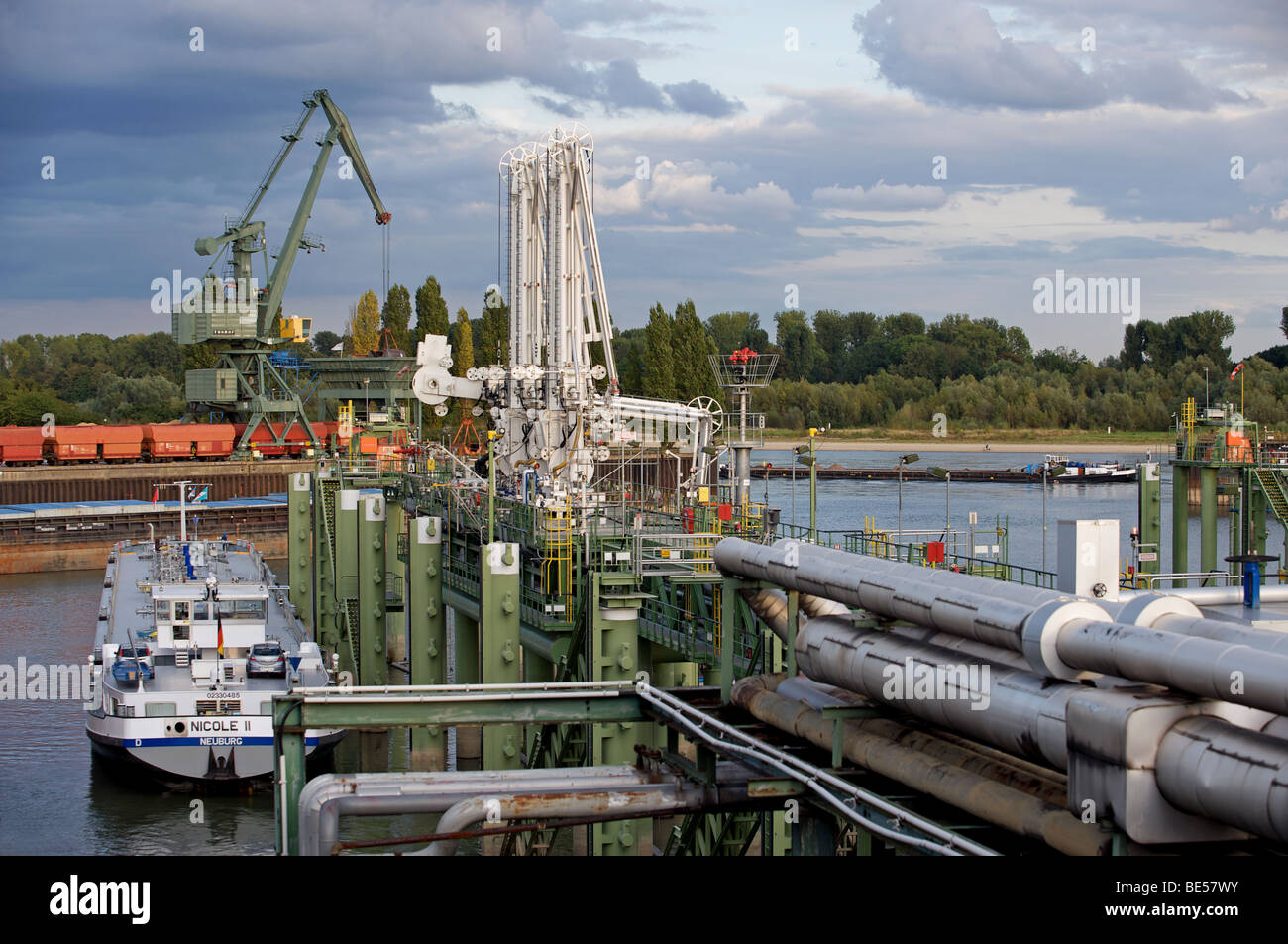Royal Dutch Shell oil terminal, Germany Stock Photo - Alamy