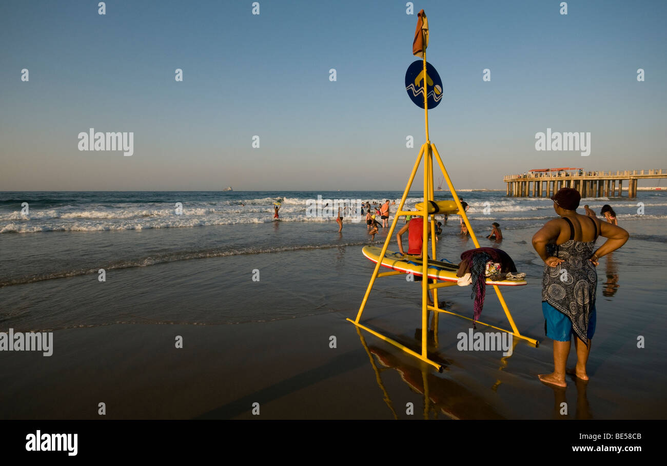 Life guard station at Durban beach, South Africa Stock Photo - Alamy