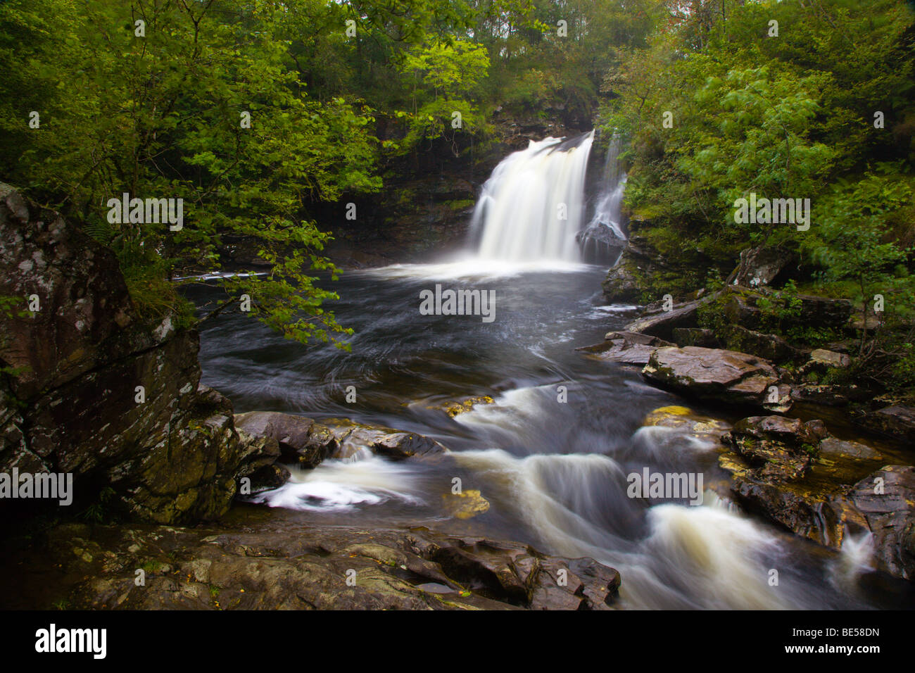 The Falls of Falloch above Loch Lomond Stock Photo - Alamy