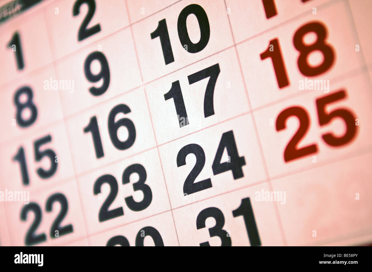 Month calendar hi-res stock photography and images - Alamy