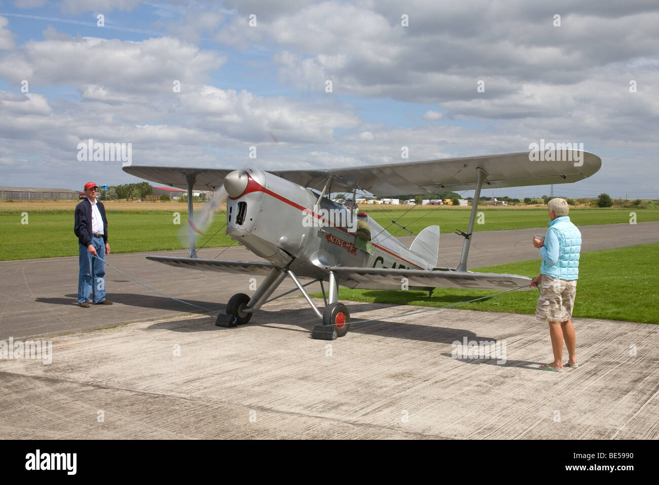 Arrow Active MkII G-ABVE parked at Breighton Airfield with the engine ...