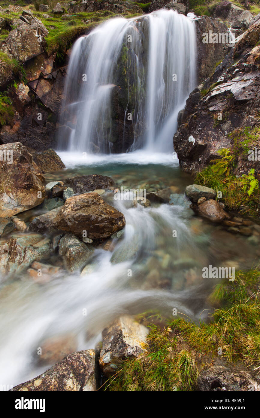 Mountain Waterfalls In Full Spate Near Buttermere, 'The Lake District ...
