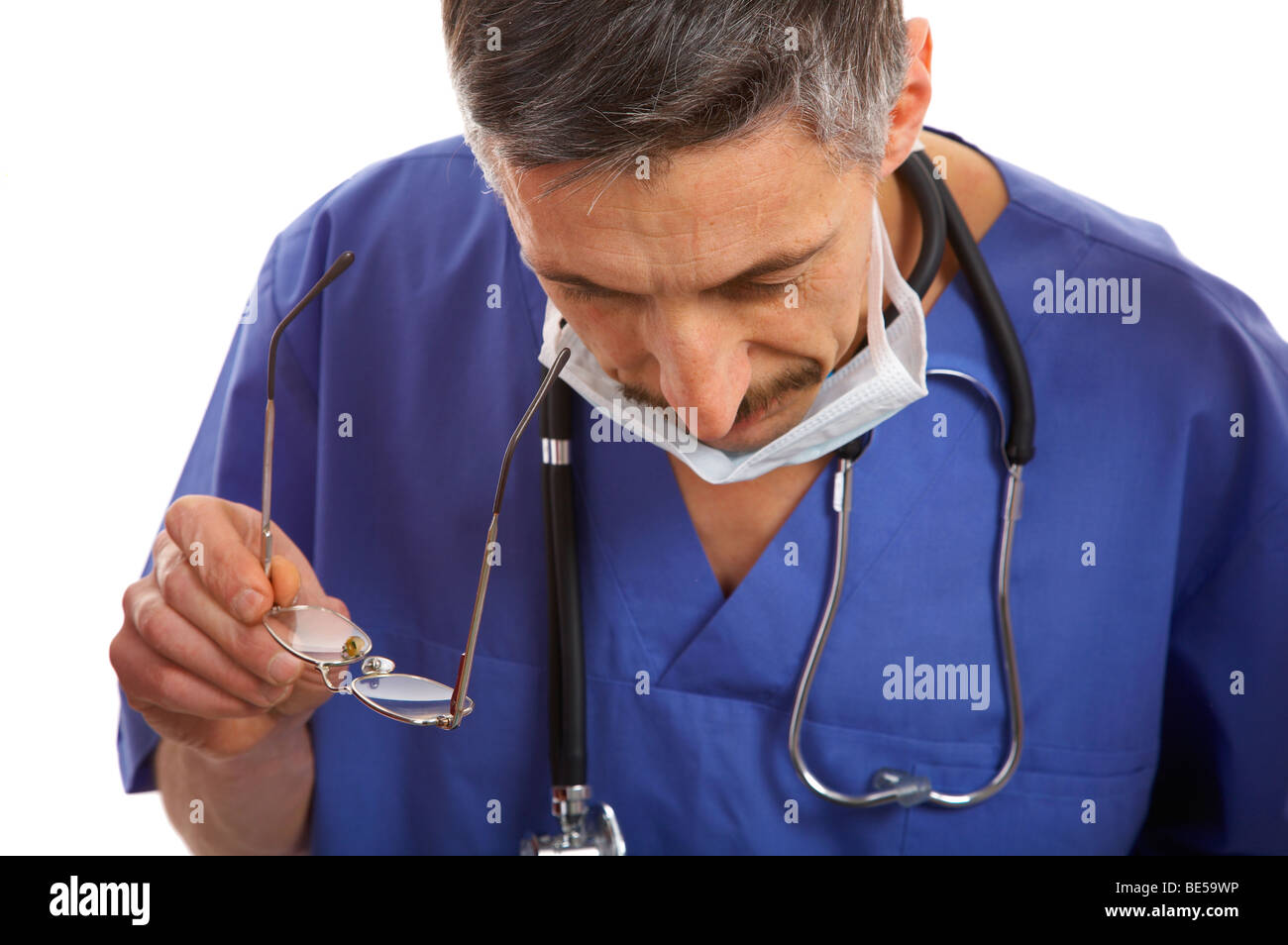 male doctor with some medical accessories Stock Photo - Alamy