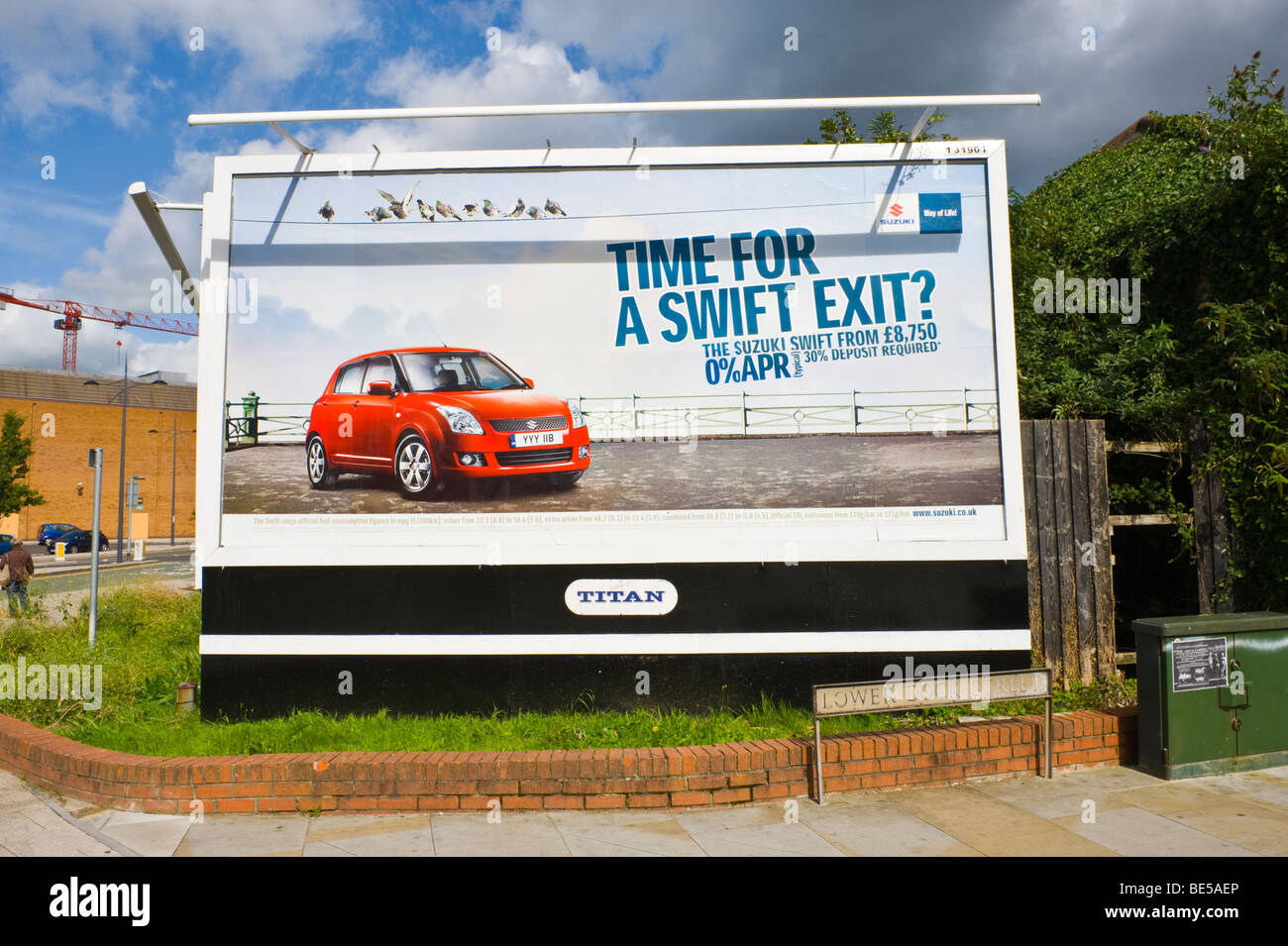 Titan billboard for Suzuki Swift in UK Stock Photo - Alamy