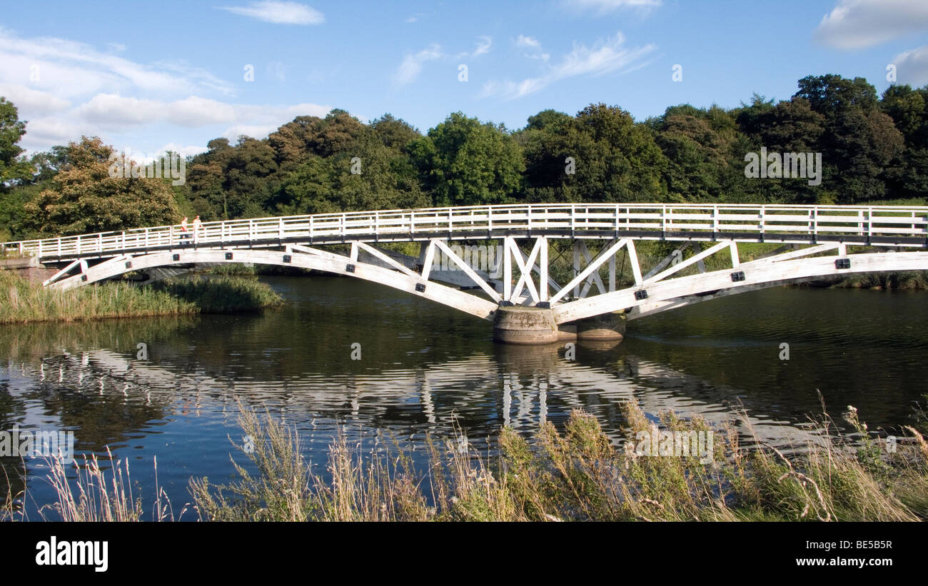 Dutton horse bridge over the river Weaver in Cheshire UK Stock Photo ...