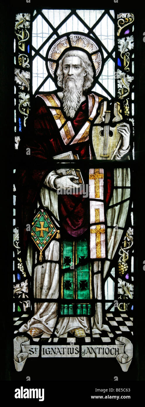 Stained Glass Window Depicting Saint Ignatius of Antioch, St Wilfred's ...