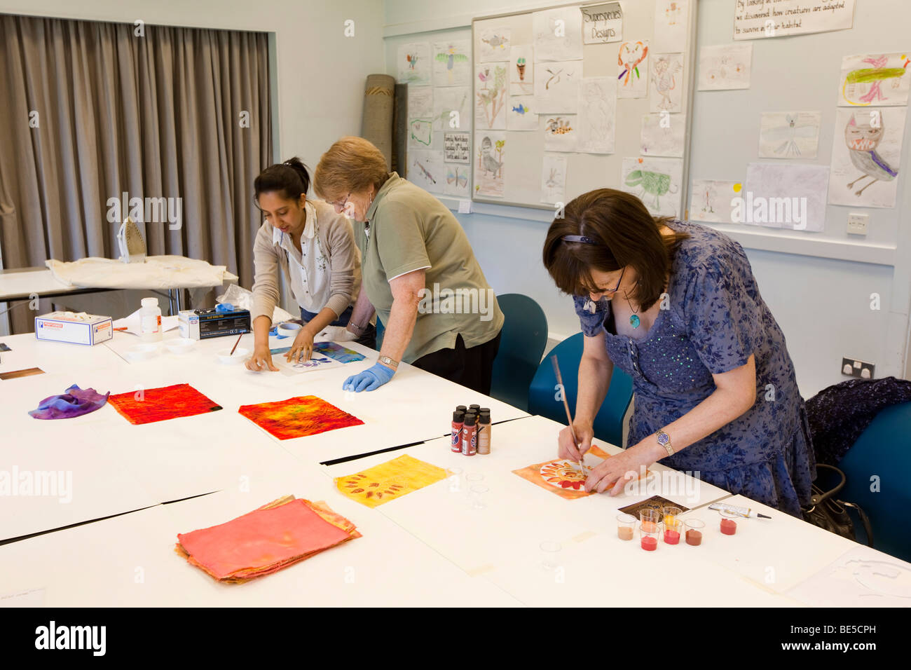 UK, England, Yorkshire, Keighley Cliffe Castle Museum, textile course ...