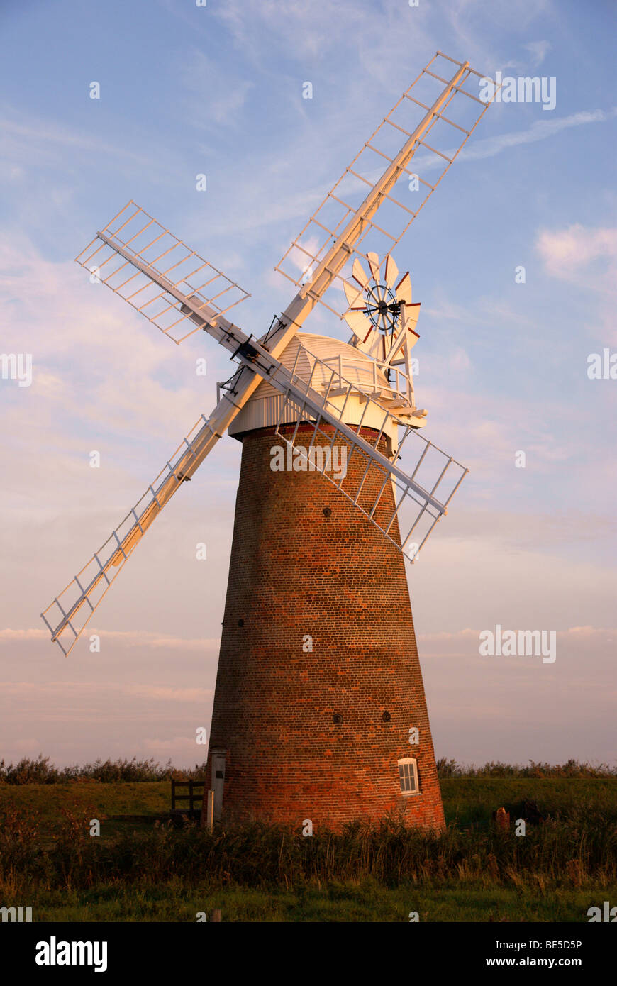 Brick tower drainage windmill hi-res stock photography and images - Alamy