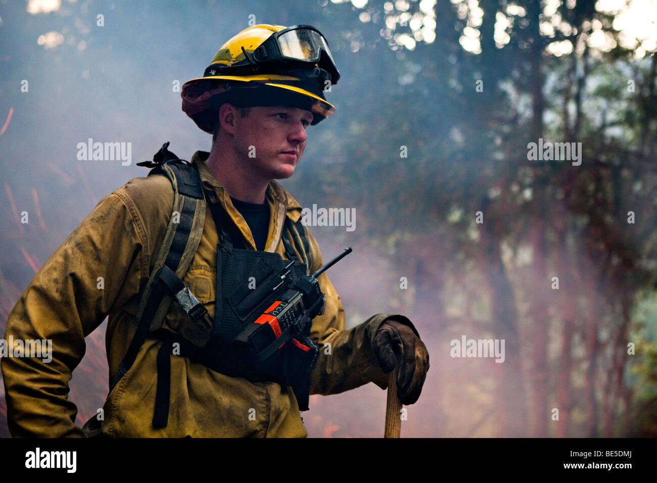 Wildland firefighters at California Lockheed wildfire in Santa Cruz ...