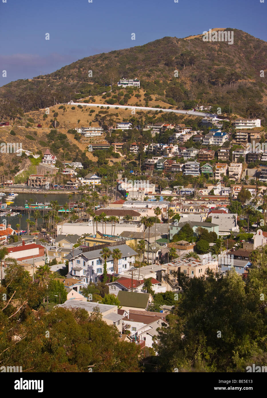 AVALON, CA, USA - Town of Avalon on Santa Catalina Island Stock Photo ...