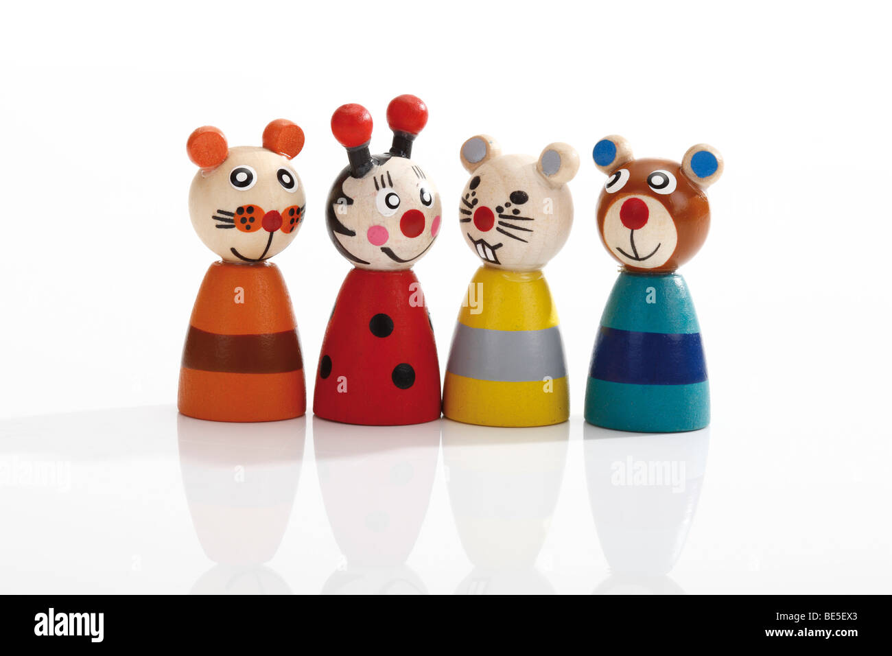 Game pieces, various characters Stock Photo - Alamy