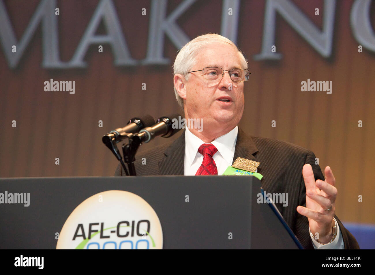 National Education Association President Dennis Van Roekel Stock Photo ...