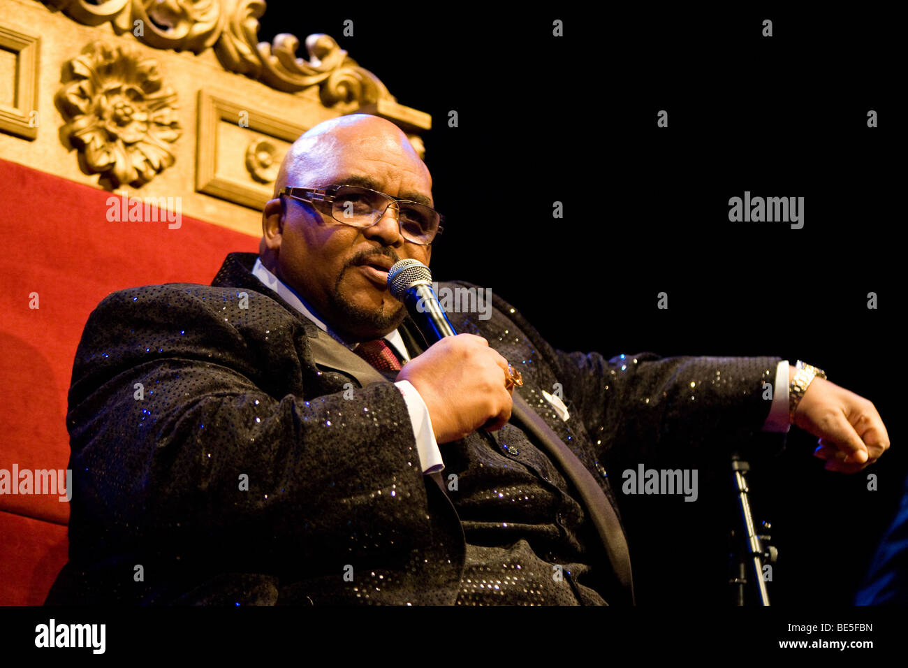 The US Soul, Rhythm and Blues singer Solomon Burke live in the hall of ...