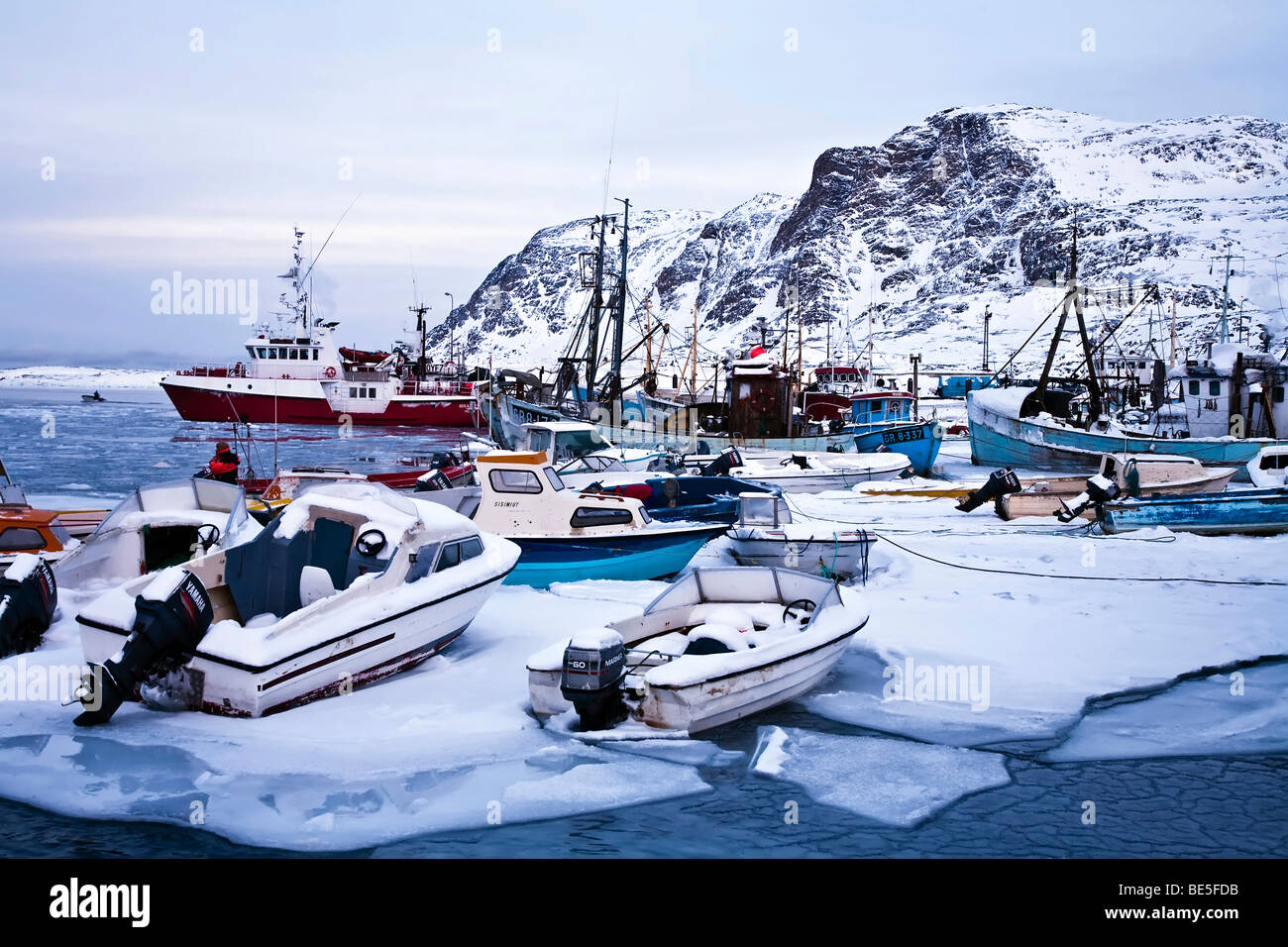 Port of Sisimiut, Greenland Stock Photo - Alamy