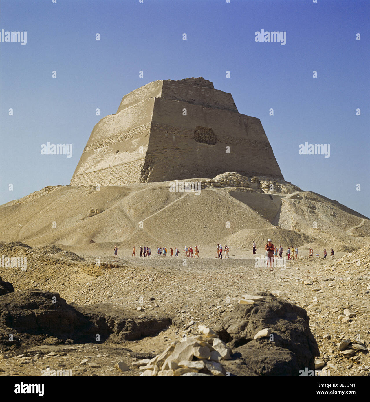 The Ancient Egyptian Pyramid of Meidum (Maidum) at Ahramat Maydum ...