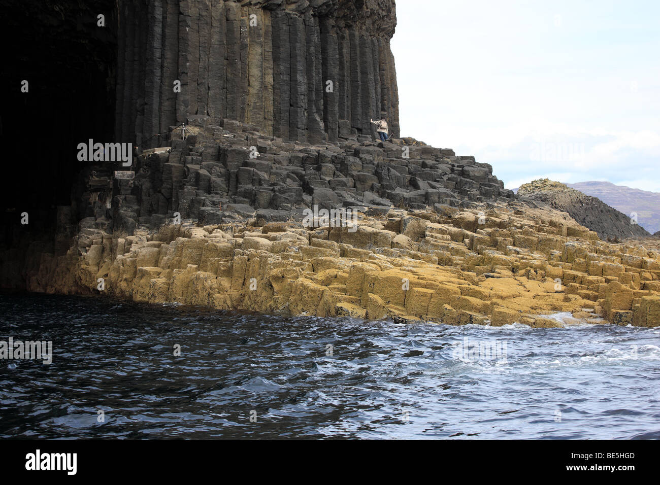 Basalt pillars on the Isle of Staffa Stock Photo - Alamy