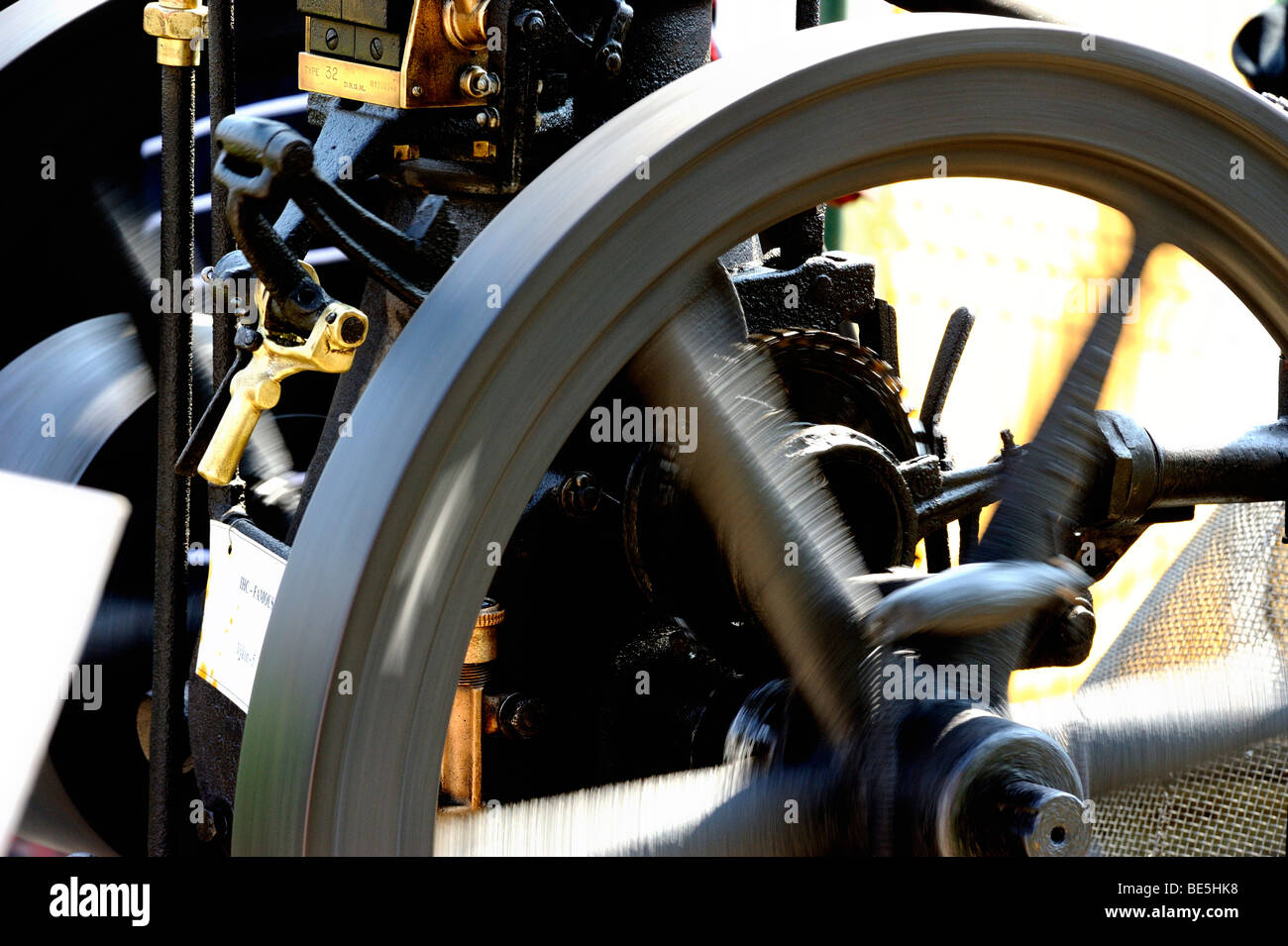 Vintage tractor engine close up Stock Photo - Alamy