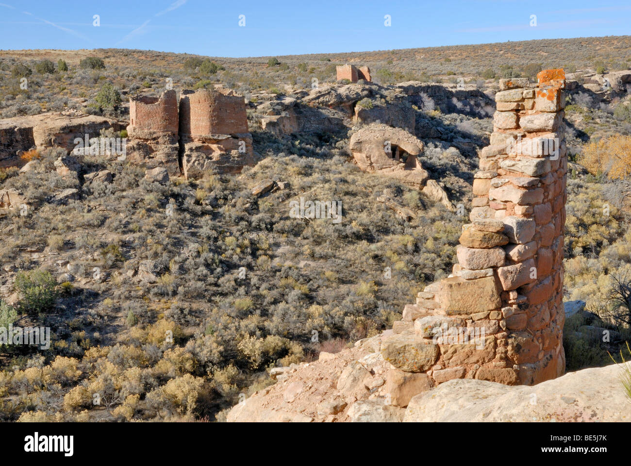 Remains of historic buildings of the Ancestral Puebloans, Stronghold ...