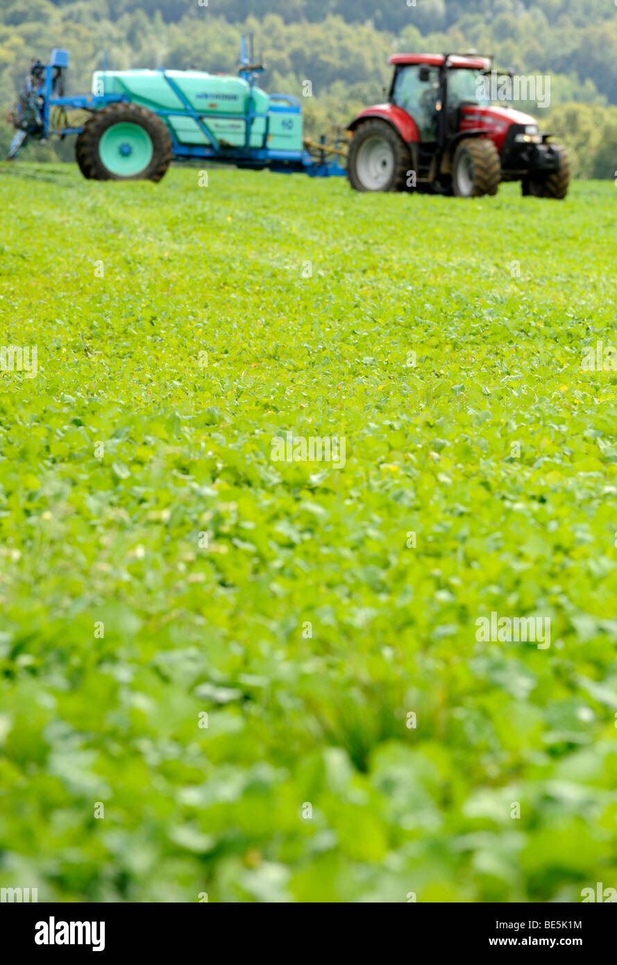 Tractor mounted crop spraying hi-res stock photography and images - Alamy
