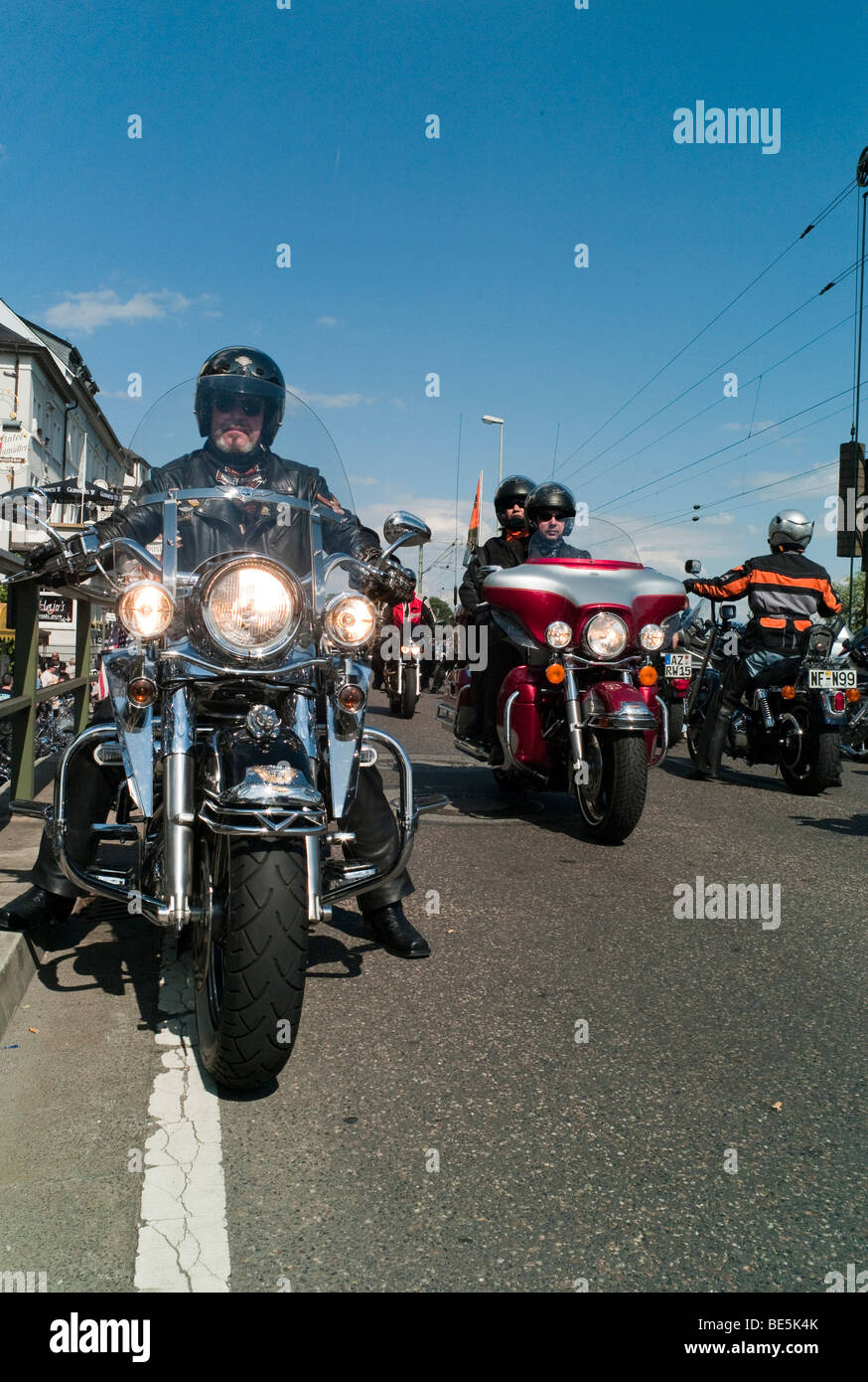 Harley Davidson event, Ruedesheim, Hesse, Germany, Europe Stock Photo ...