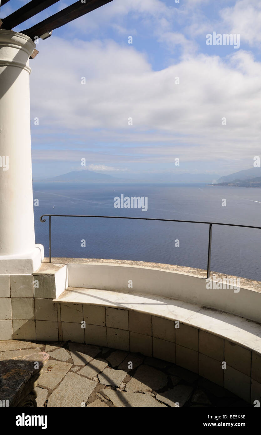 Terrace at the Villa San Michele which was the home built by Axel Munthe in Anacapri on the ...