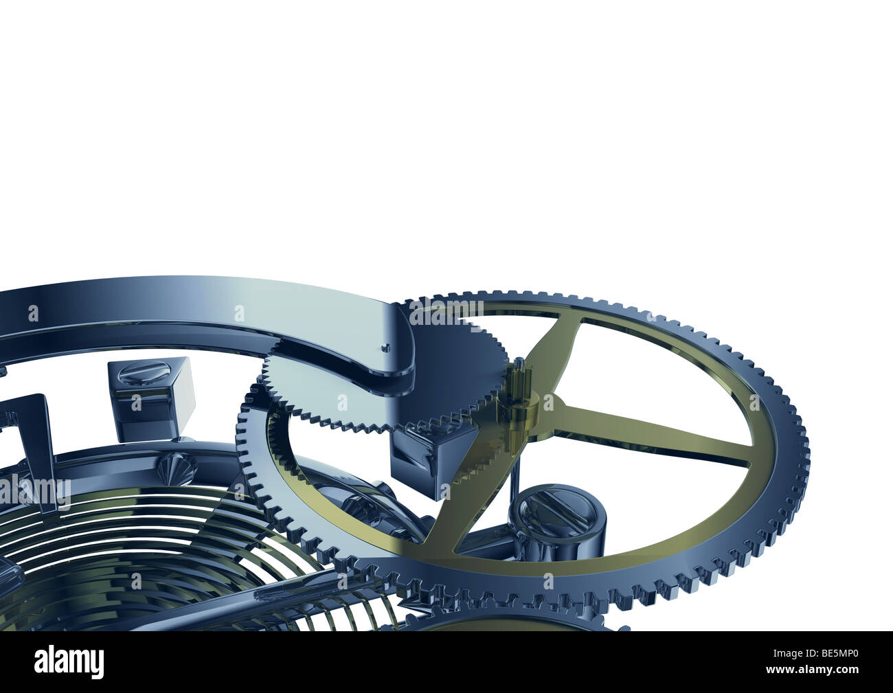 Clockwork mechanism macro Stock Photo - Alamy