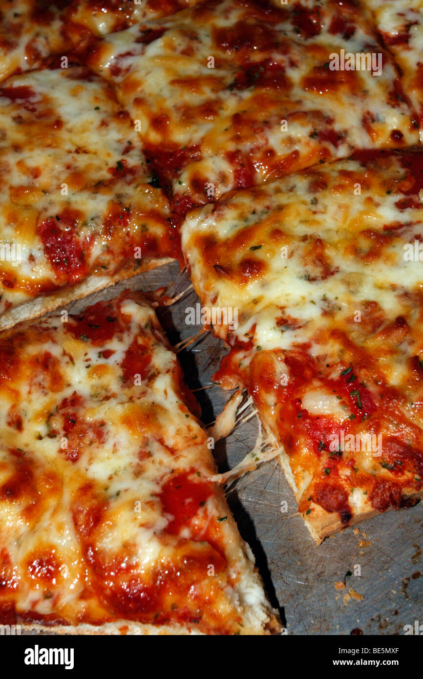 Slices of freshly cooked pizza Stock Photo - Alamy