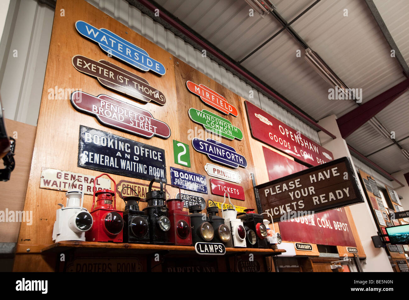 UK, England, Yorkshire, Keighley, Ingrow Museum of Rail Travel, display ...