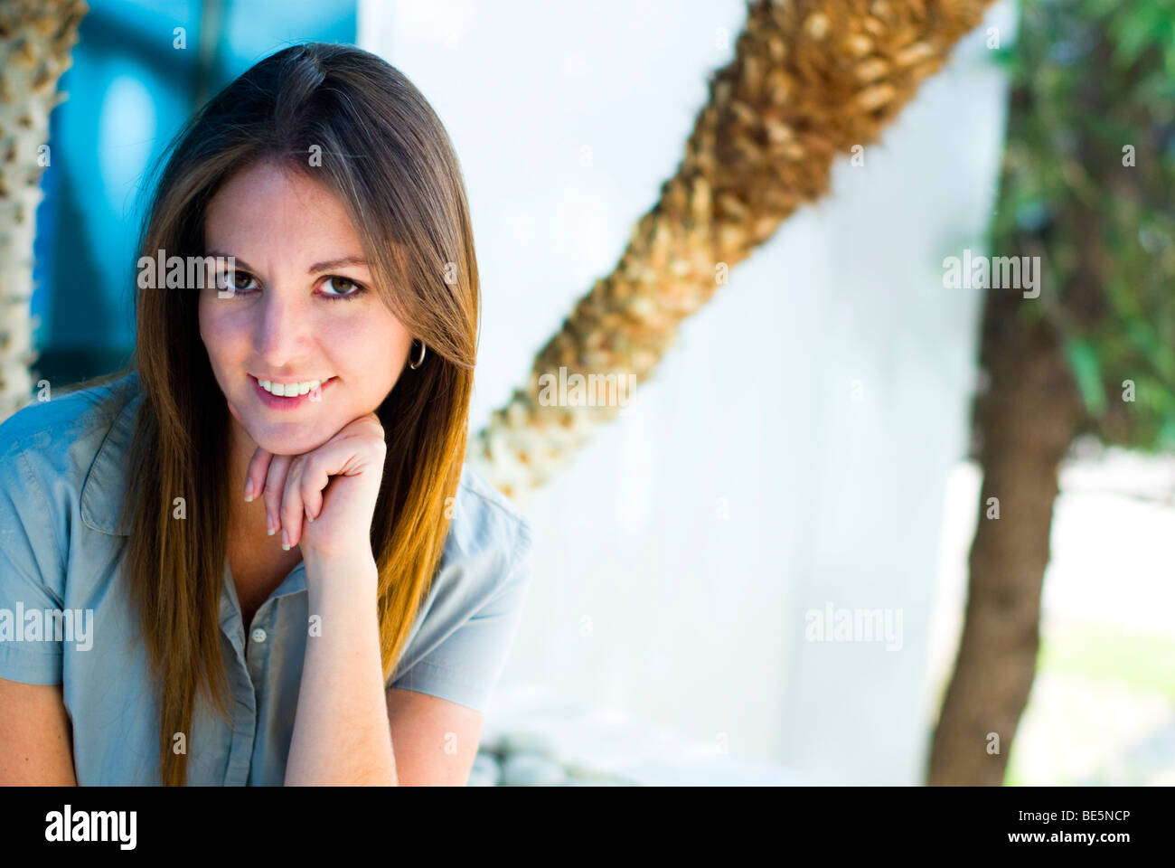 happy beautiful 30 years old woman portrait Stock Photo - Alamy